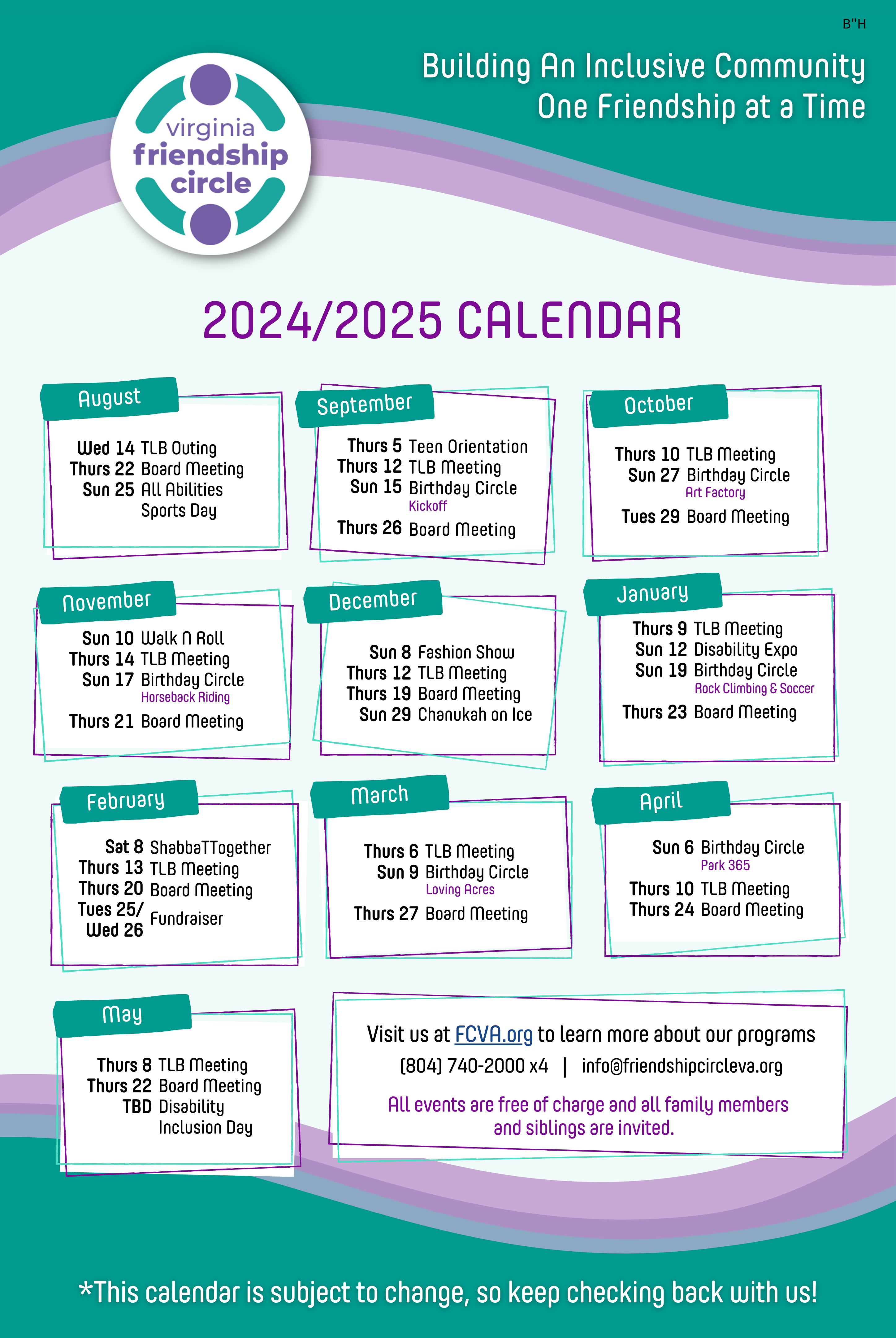 Programs - Friendship Circle of Virginia